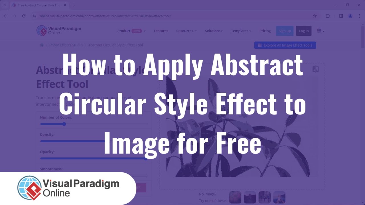 How to Apply Abstract Circular Style Effect to Image for Free - YouTube