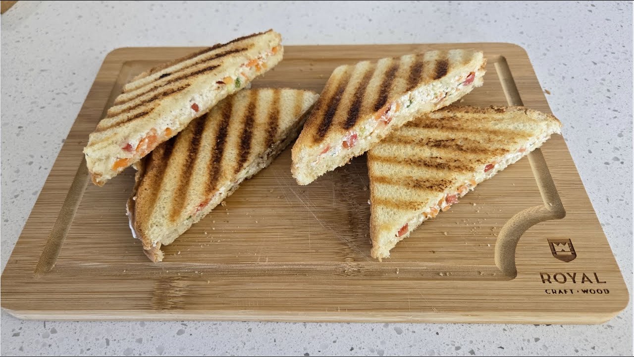 How to Make Dahi Sandwich | Easy Hung Curd Sandwich | Strained Yogurt ...