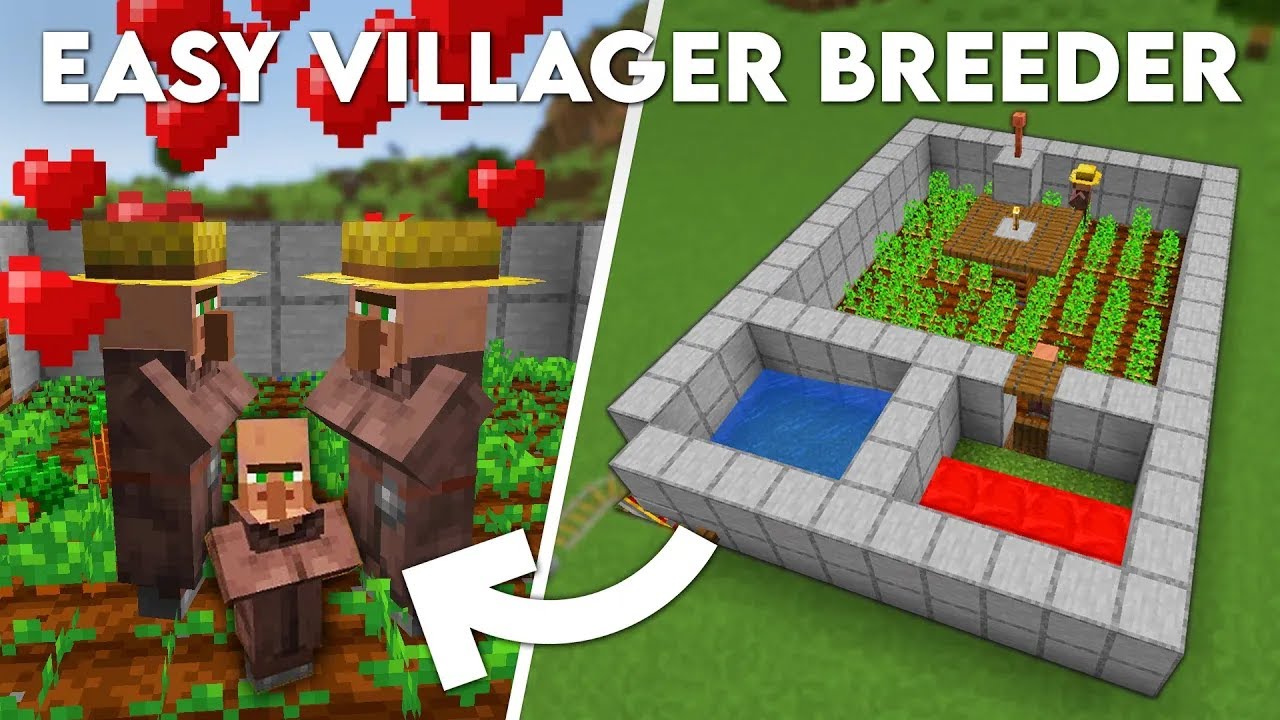 Minecraft Infinite Villager Breeder Tutorial - Easiest & Best Design ...