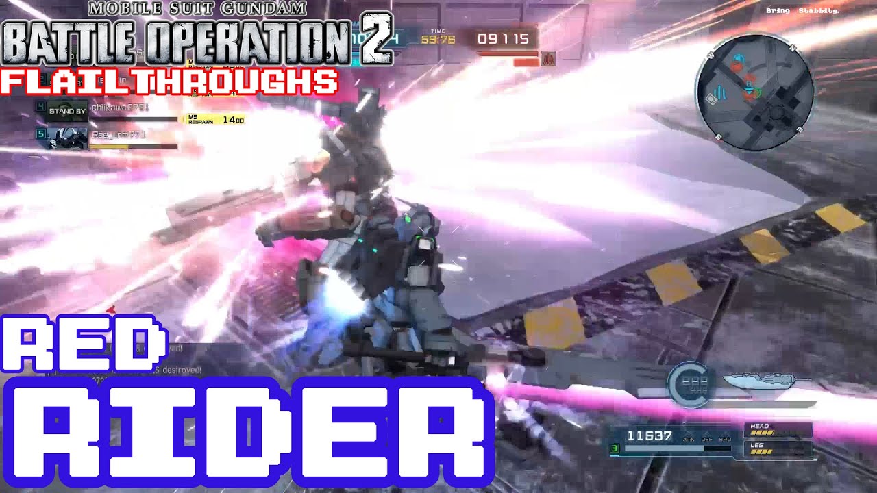 Gundam Battle Operation 2: BPR-072 Red Rider Brings The Stabbity - YouTube