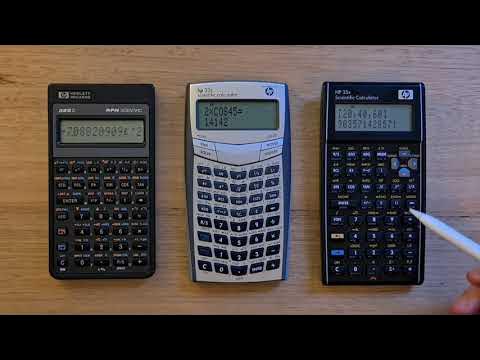 Comparison of HP 32SII, HP 33S and HP 35S scientific calculators - YouTube