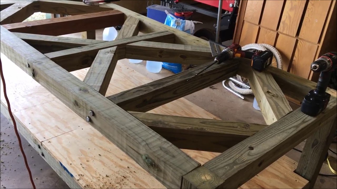 Heavy Duty 4x4 Work Bench - YouTube