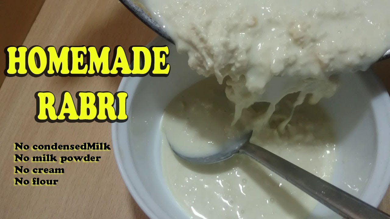 How To Make Rabri At Home - Rabri Recipe - Rabdi Recipe - 2 Ingredients ...