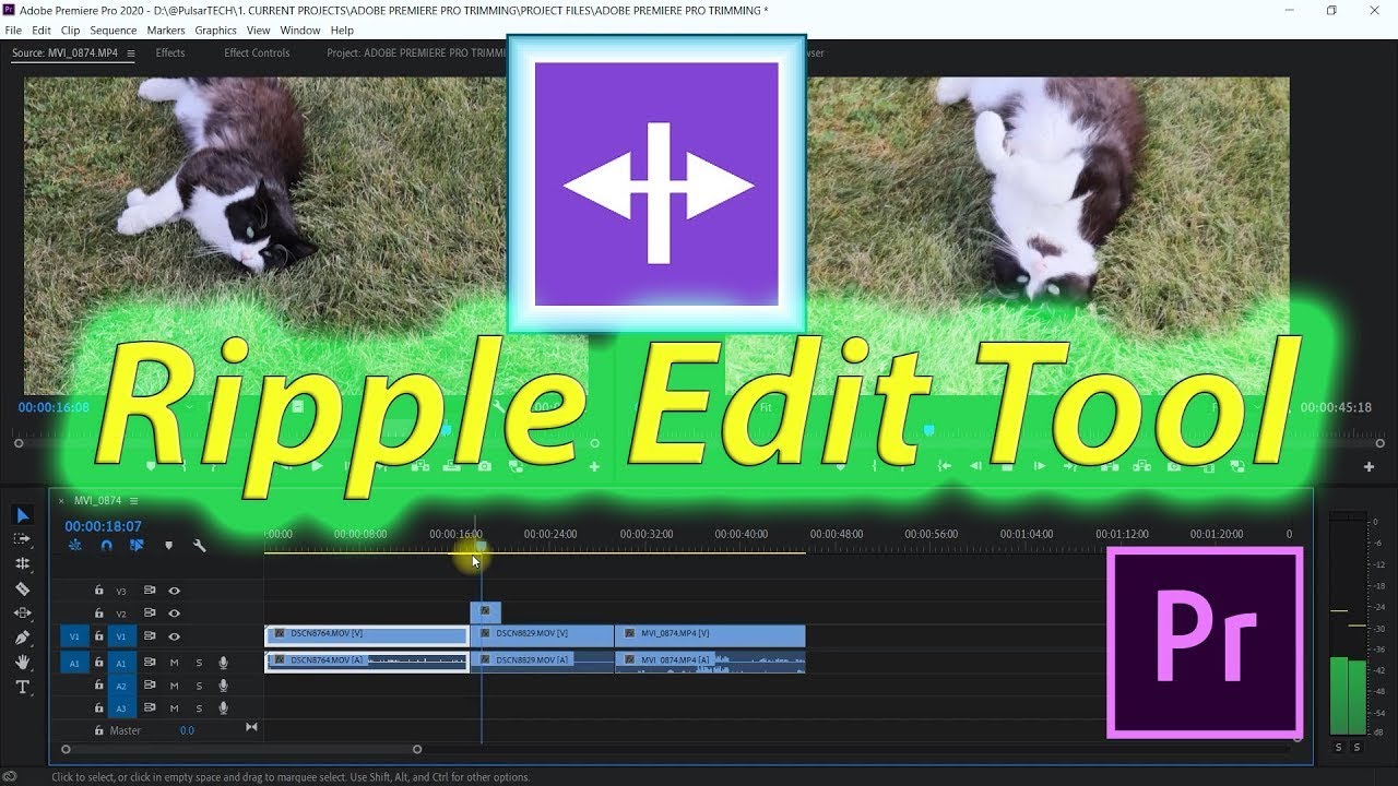How To Use Ripple Edit Or Razer Tool In Premier Pro 2020 | Ahmar A.M - YouTube