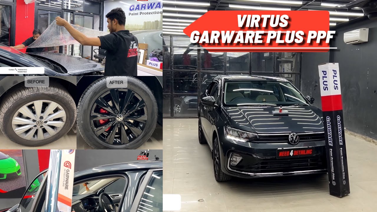 VIRTUS CAR GARWARE PLUS PPF #detailingworld #ppf - YouTube