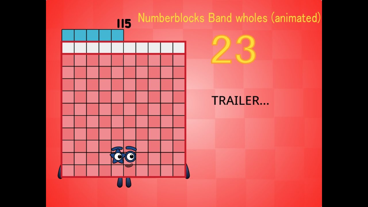 Sneak peak of Numberblocks band wholes (animated) 23... - YouTube