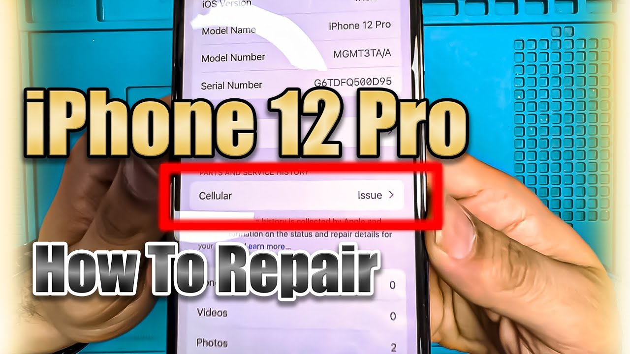 iPhone 12 Pro Baseband Repair تعمیر آیفون ۱۲ پرو با ایراد آنتن - YouTube