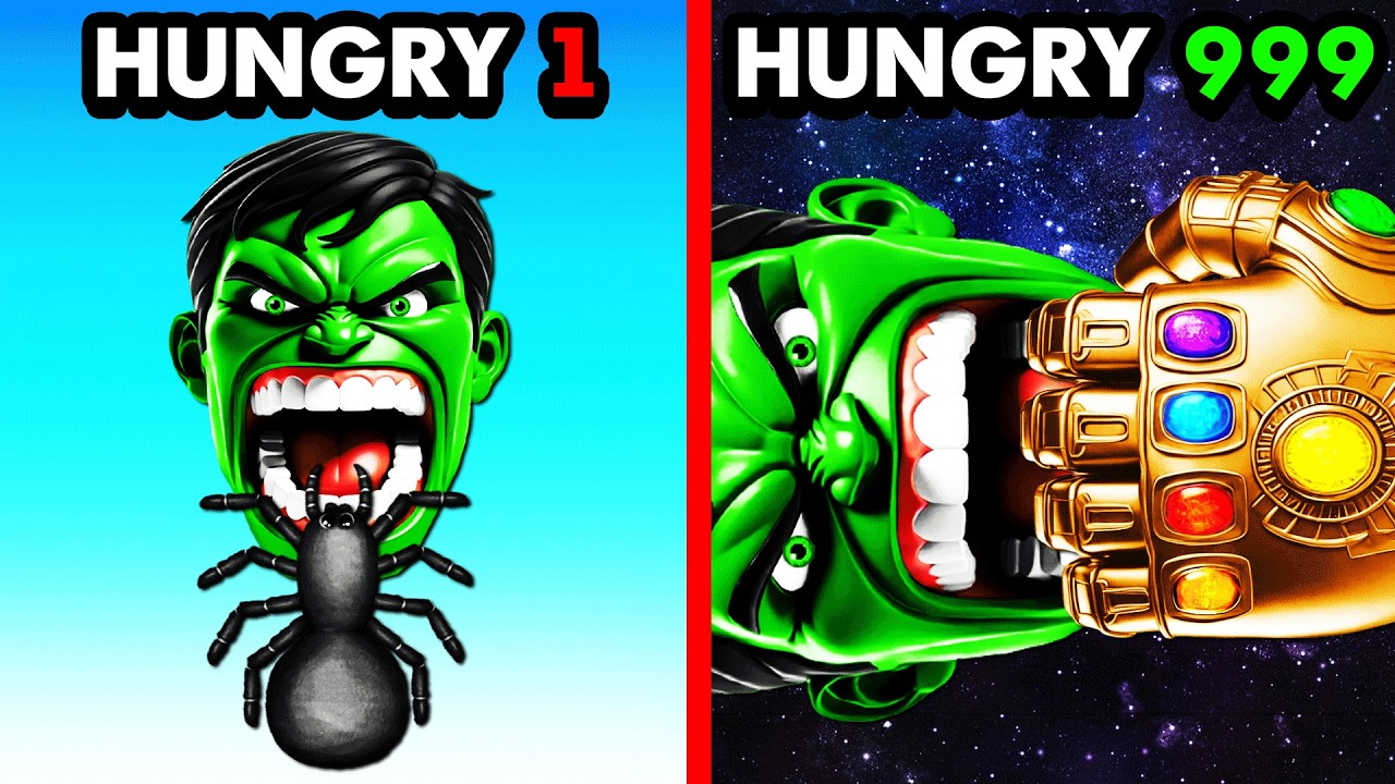 Growing Most HUNGRY HULK - YouTube