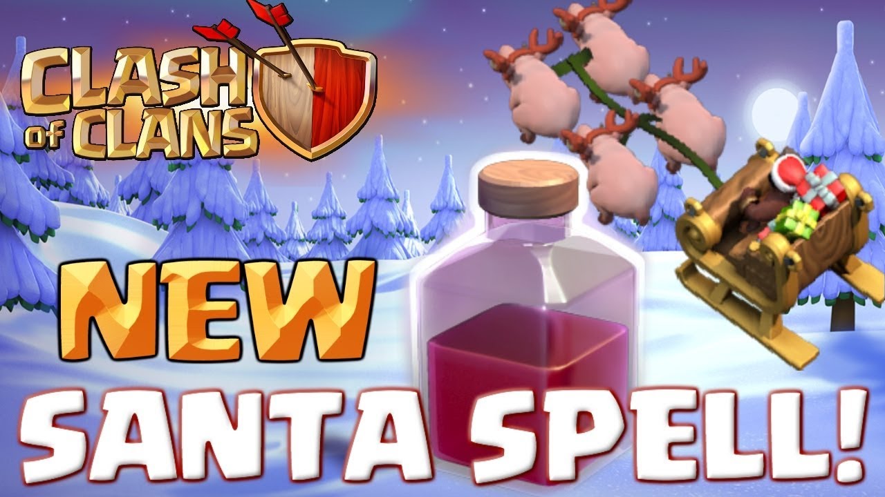 Clash of Clans | *New Gift Bombing Spell* SANTA's SURPRISE in COC ...