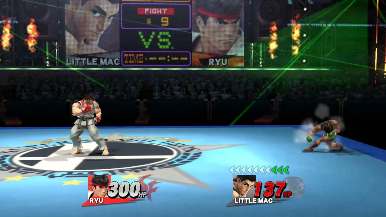 Super Smash Bros. For Wii U-Ryu vs Little Mac - YouTube