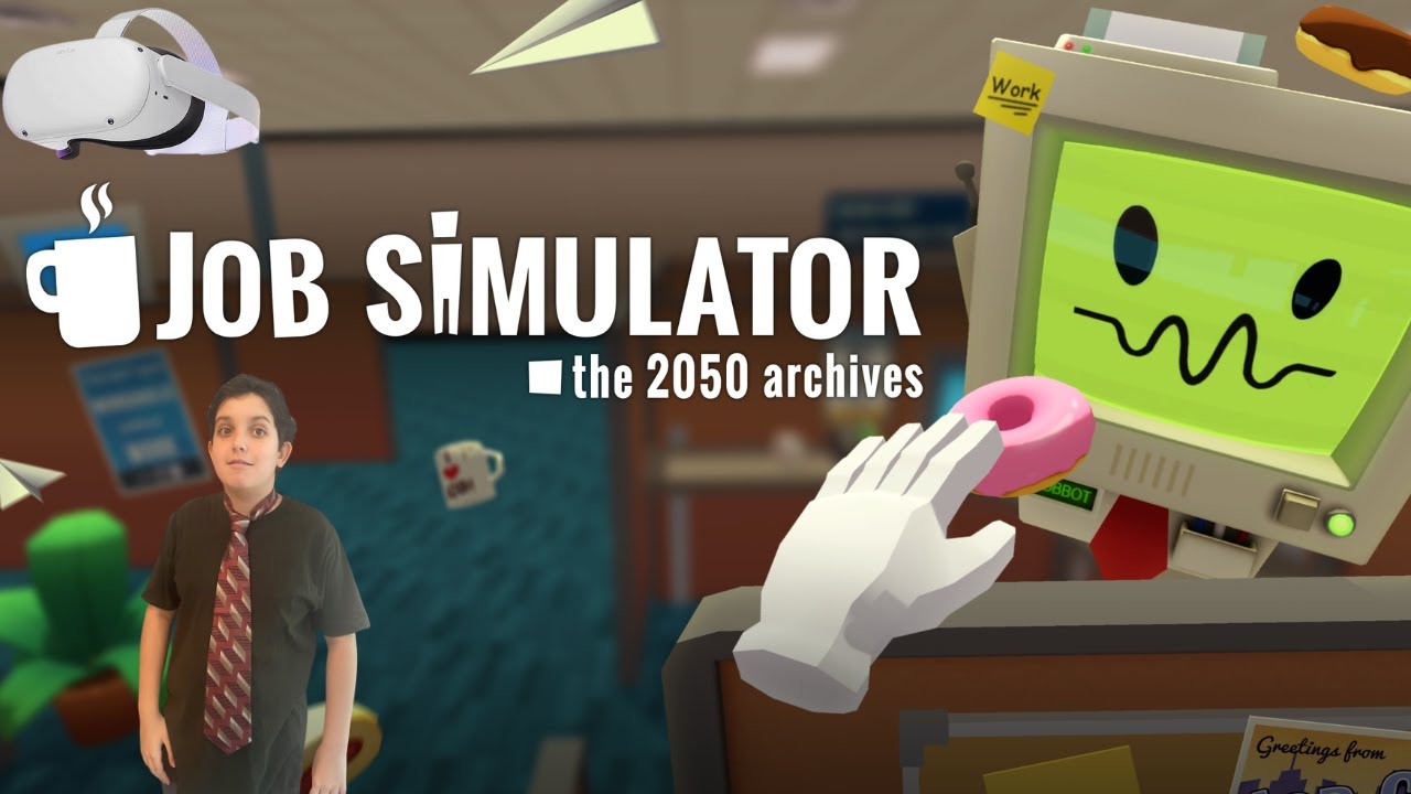Entering The Cubicle Jungle In Job Simulator VR (Office Worker) - YouTube