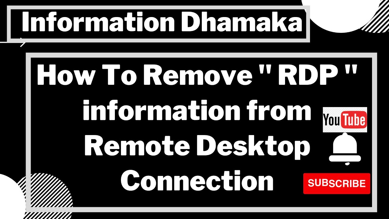 How To Remove RDP Information Form System how To Remove RDP From how-to-remove-rdp-information-form-system-how-to-remove-rdp-from