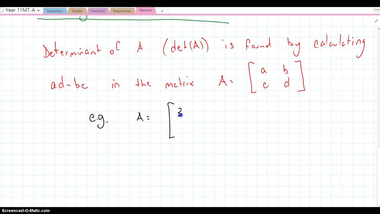 Identity matrix and the inverse matrix - YouTube