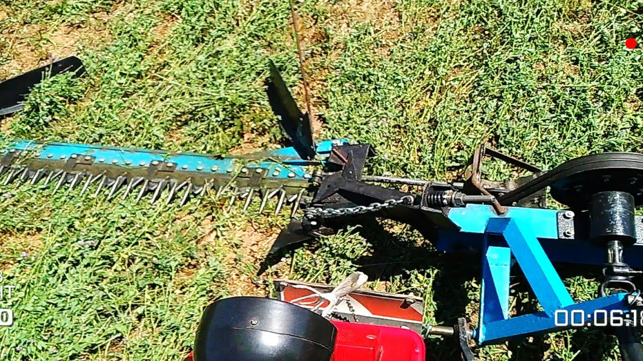 Homemade sickle bar mower with Lombardini BCS 622 parts. Korrëse e bërë ...