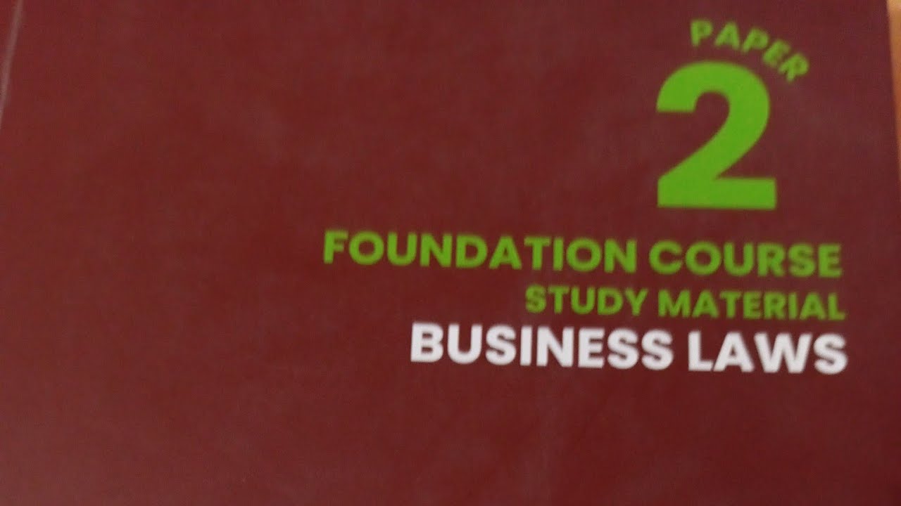 Answer of Case Study question || Business law || CA Foundation # ...