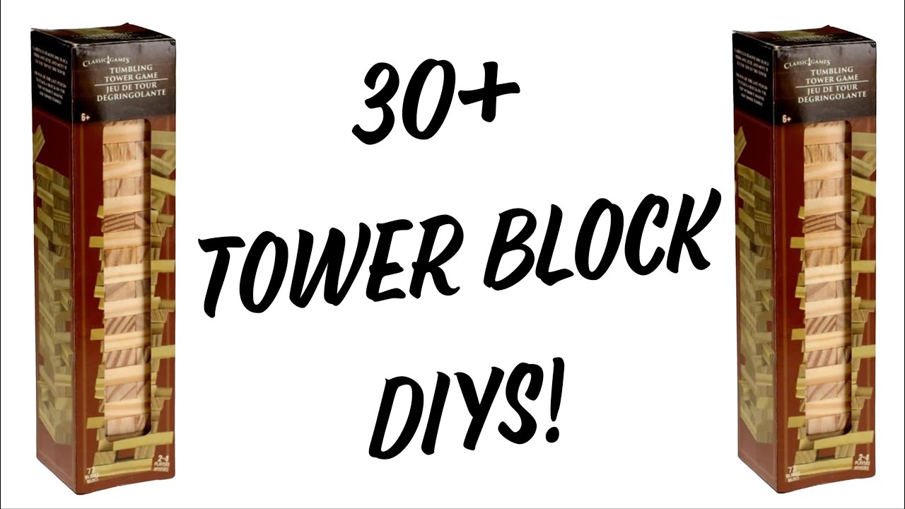 30+ Amazing Tower Block Diy Projects You Need To Try! - YouTube