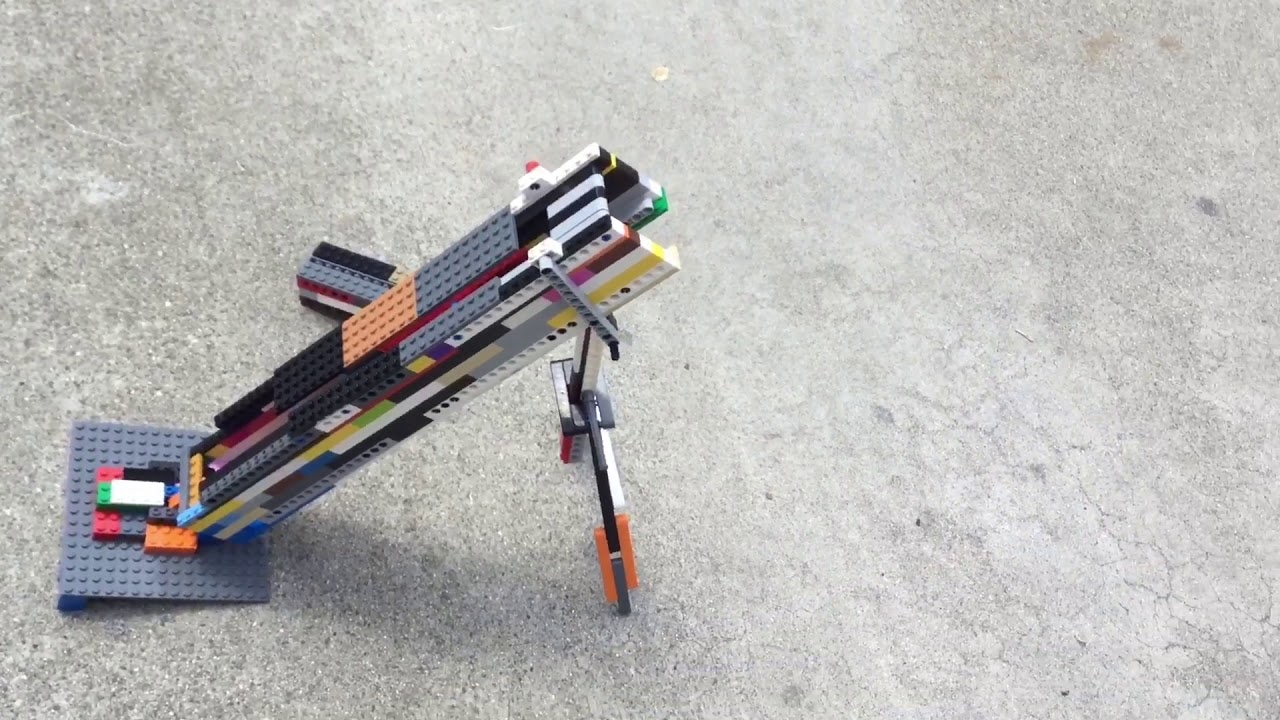 LEGO mortar (working) - YouTube