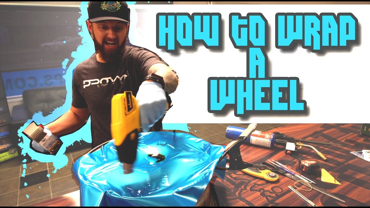 How To Vinyl Wrap a Wheel - YouTube