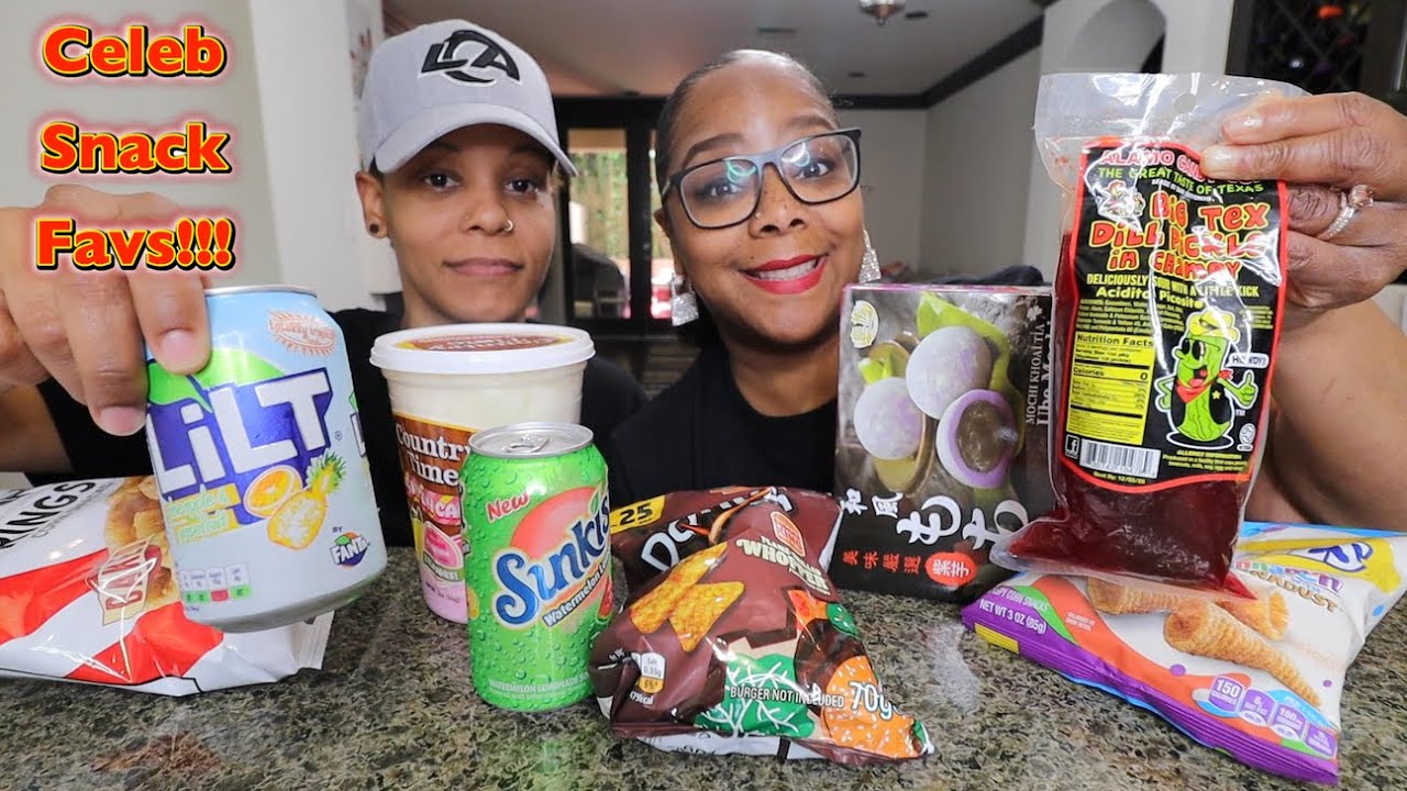 TRYING OUR CELEBRITY FRIENDS FAVORITE SNACKS FOR THE FIRST TIME ...