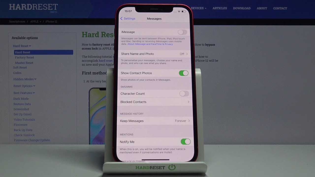 How to Turn on iMessages in Apple iPhone 12 - Use Network Messages ...