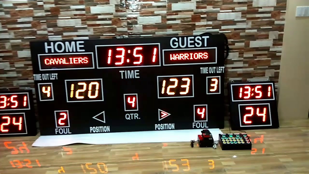 Scoreboard for Basketball (newest design) - YouTube