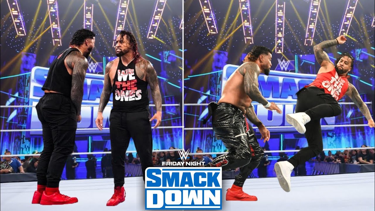 JEY USO Attack JIMMY USO On Friday Night Smackdown | Smackdown ...