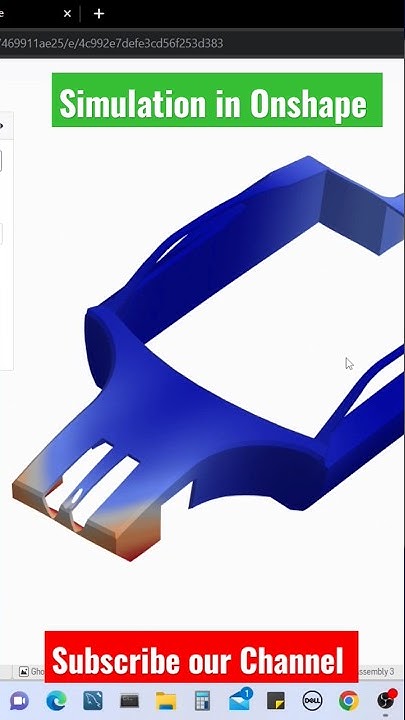Simulation in Onshape #onshape #simulation #shorts #youtubeshorts #short #subscribetomychannel ...