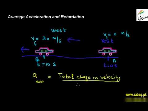 Average Acceleration And Retardation | Swap Education - YouTube