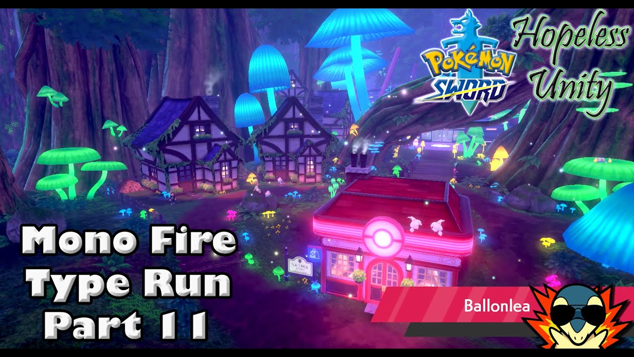 Pokemon Sword Mono-Fire Type Run Part 11 ~ Into the Forest - YouTube