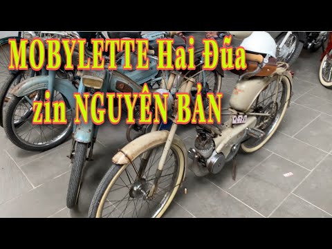 MOBYLETTE AV54 1956 | XE MÔ BI LẾT HAI ĐŨA HƠN 60 NĂM MÀ VẪN GIỮ NÉT ...