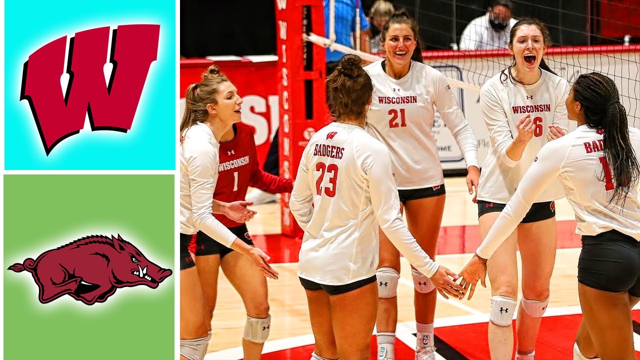 #1 Wisconsin vs Arkansas Highlights [GAME 2] | NCAA Women's Volleyball ...
