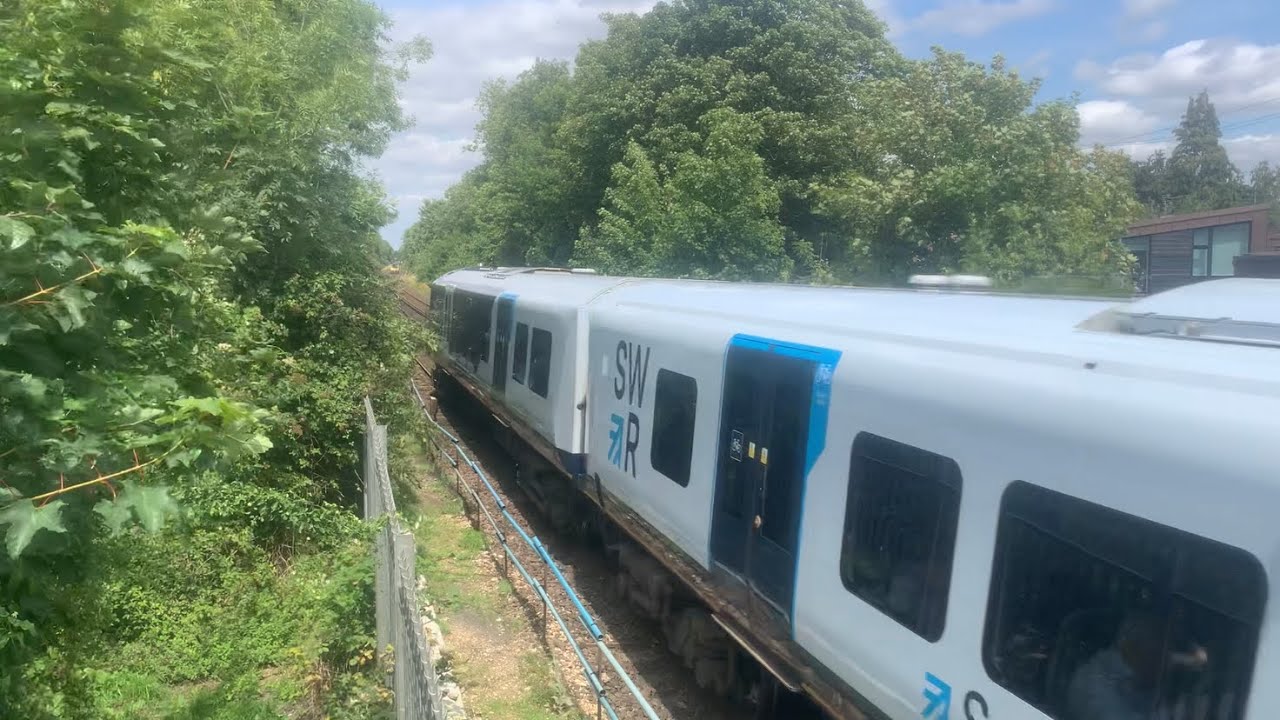 Class 450 + 444 Desiro | 450038 + 444044 + 444011 + 444002 | SWR - YouTube