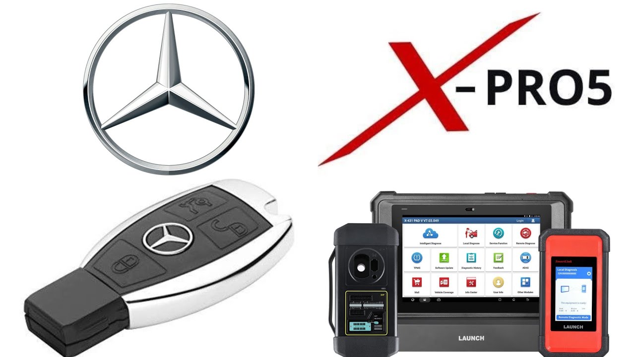 SPECIAL PROCEDURE ADD NEW KEY MERCEDES BENZ PROGRAMMING WITH LAUNCH ...
