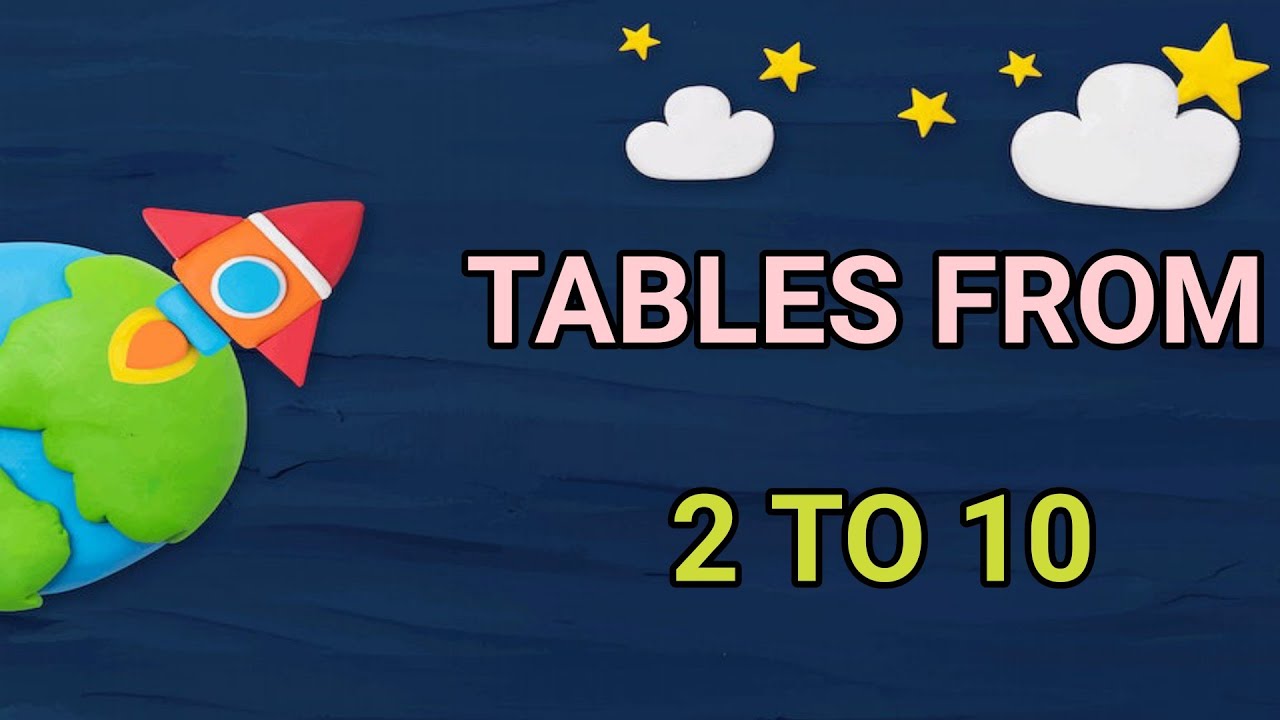 Learn Tables From 2 To10 | Learn multiplication Tables From 2 To10 ...