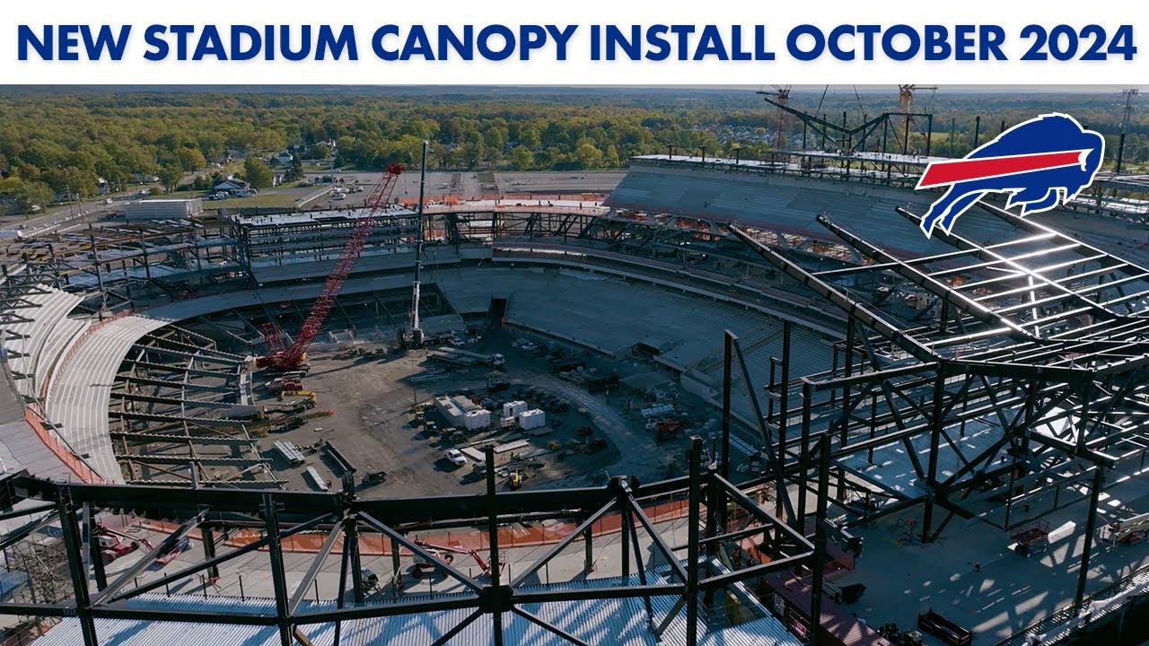 New Highmark Stadium Canopy Installation October 2024 | Buffalo Bills ...