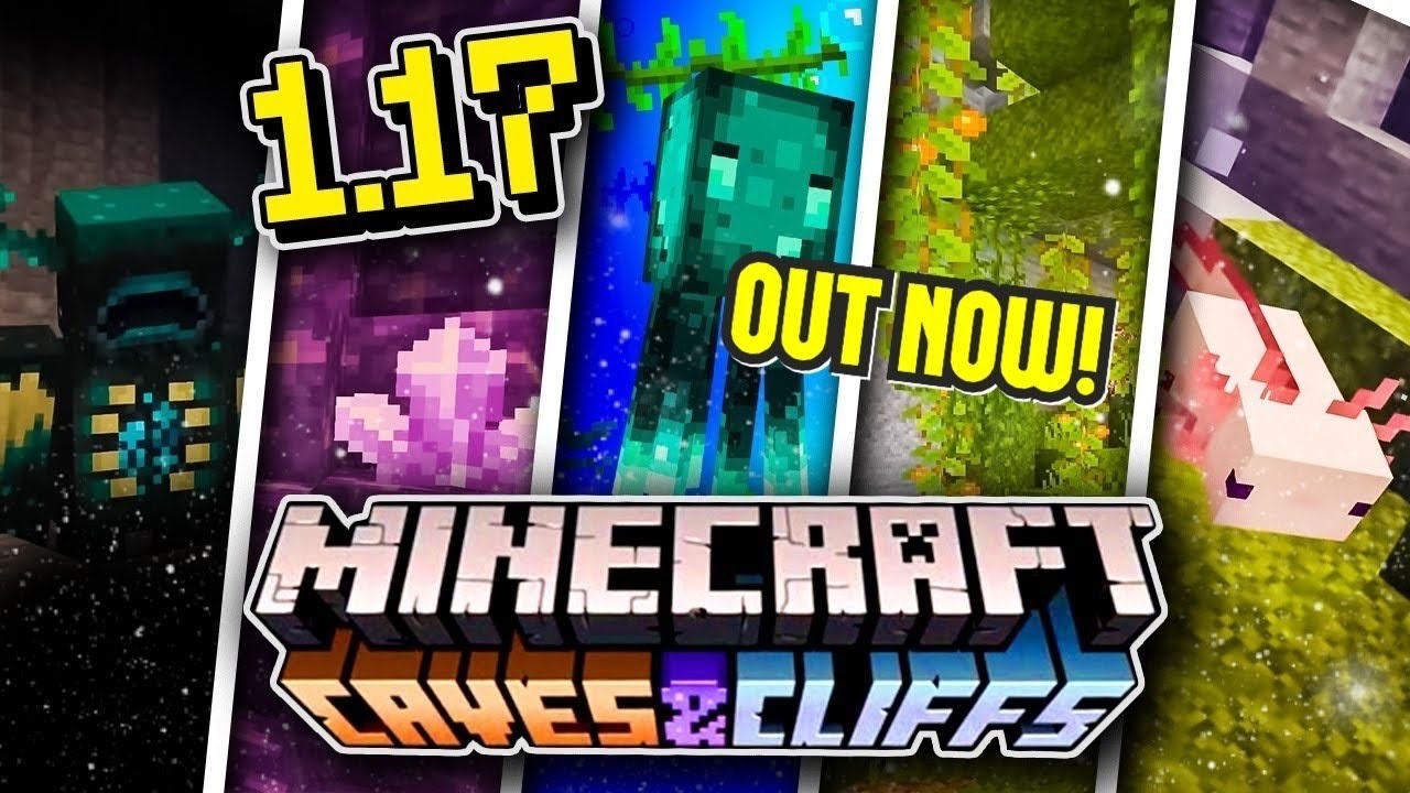 MINECRAFT CAVE CLIFFS 1.17 PART 1 "OUT NOW" NEW MOBS & MORE! - YouTube