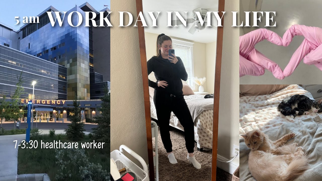 7-3:30 Work Day in My Life | 5am morning routine, healthcare job ...