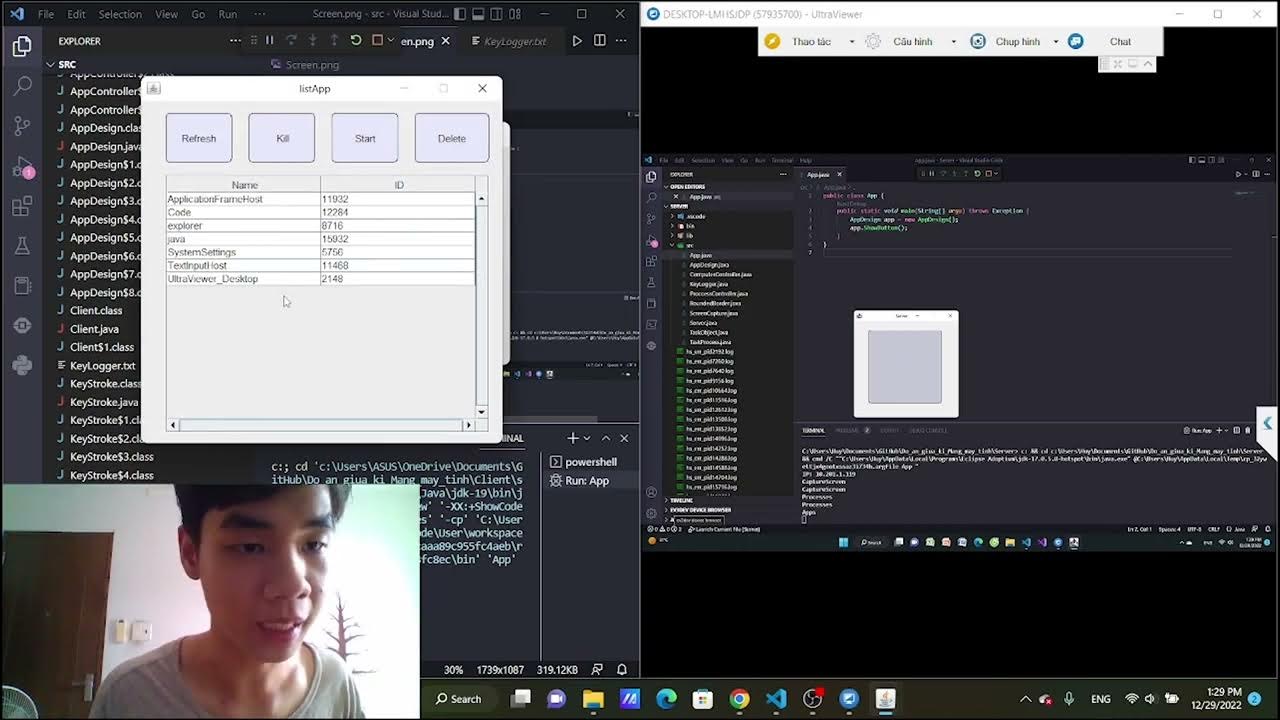 [DEMO] LẬP TRÌNH SOCKET | MẠNG MÁY TÍNH | HCMUS - YouTube
