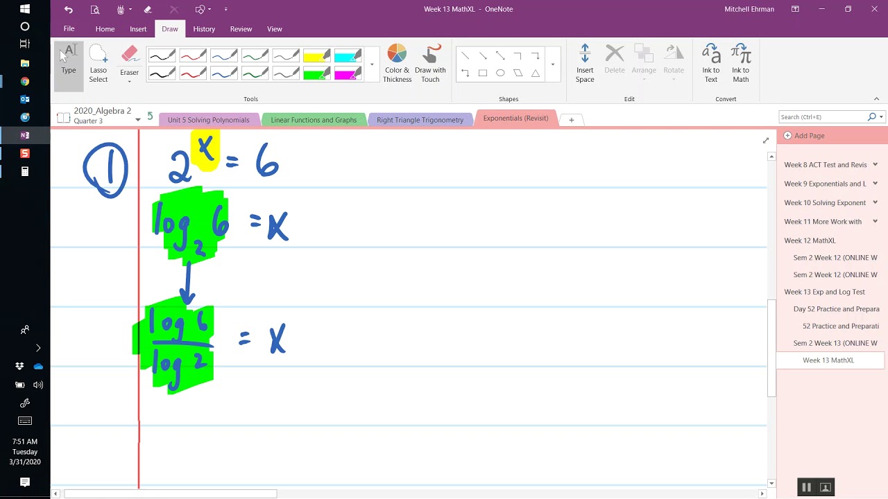 Week 13 MathXL pt 1 - YouTube