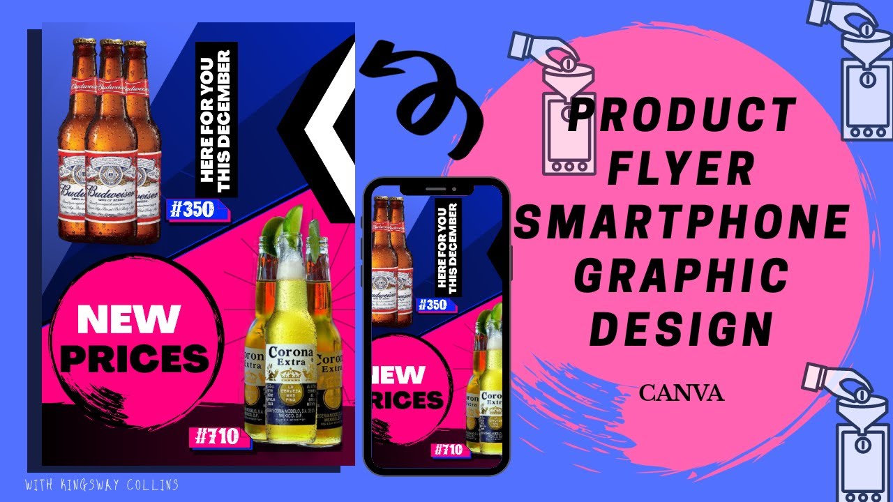 HOW TO DESIGN A BEER PRODUCT FLYER WITH CANVA Part 2 - YouTube