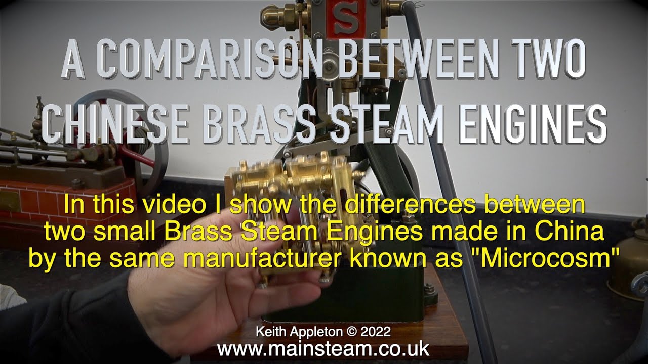 TWO SMALL BRASS CHINESE STEAM ENGINES - A COMPARISON - YouTube