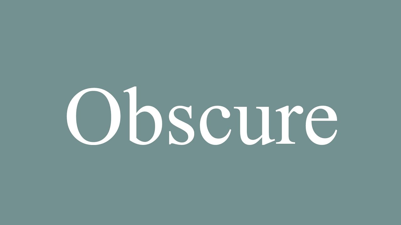 How To Pronounce Obscure Correctly In French YouTube how-to-pronounce-obscure-correctly-in-french-youtube