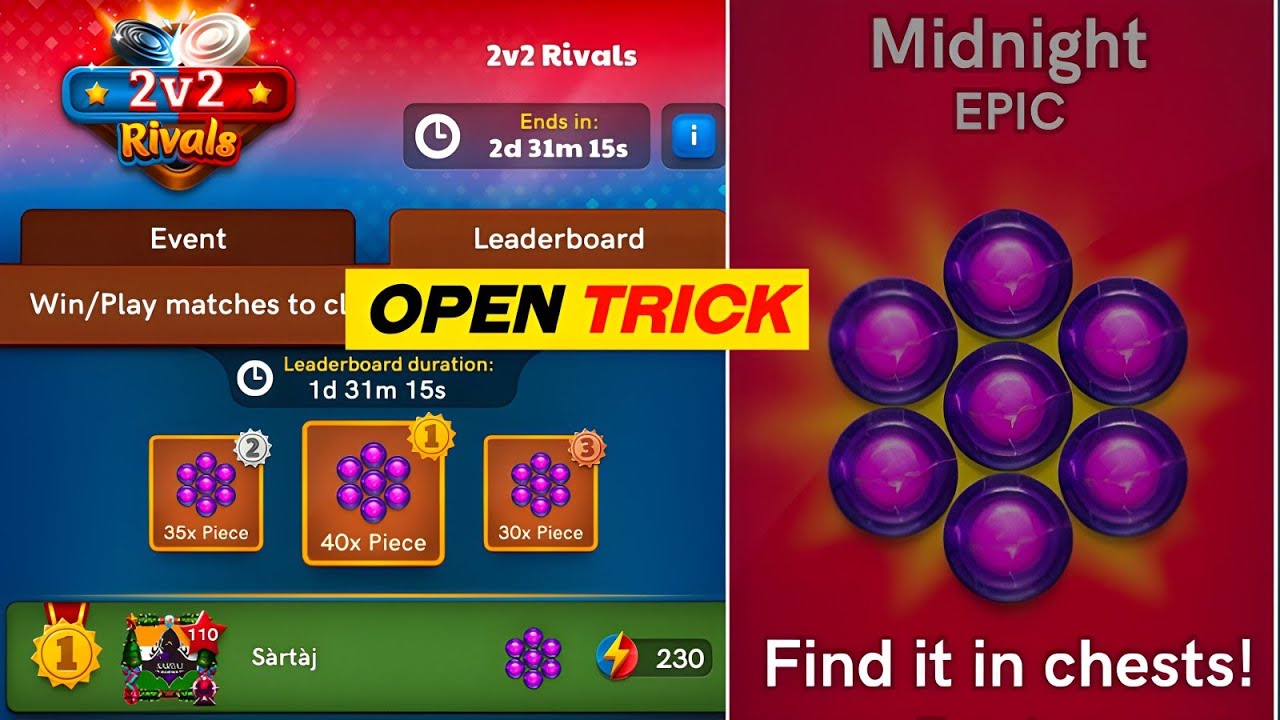 CARROM BOARD NEW EVENT + NEW REWARDS - YouTube