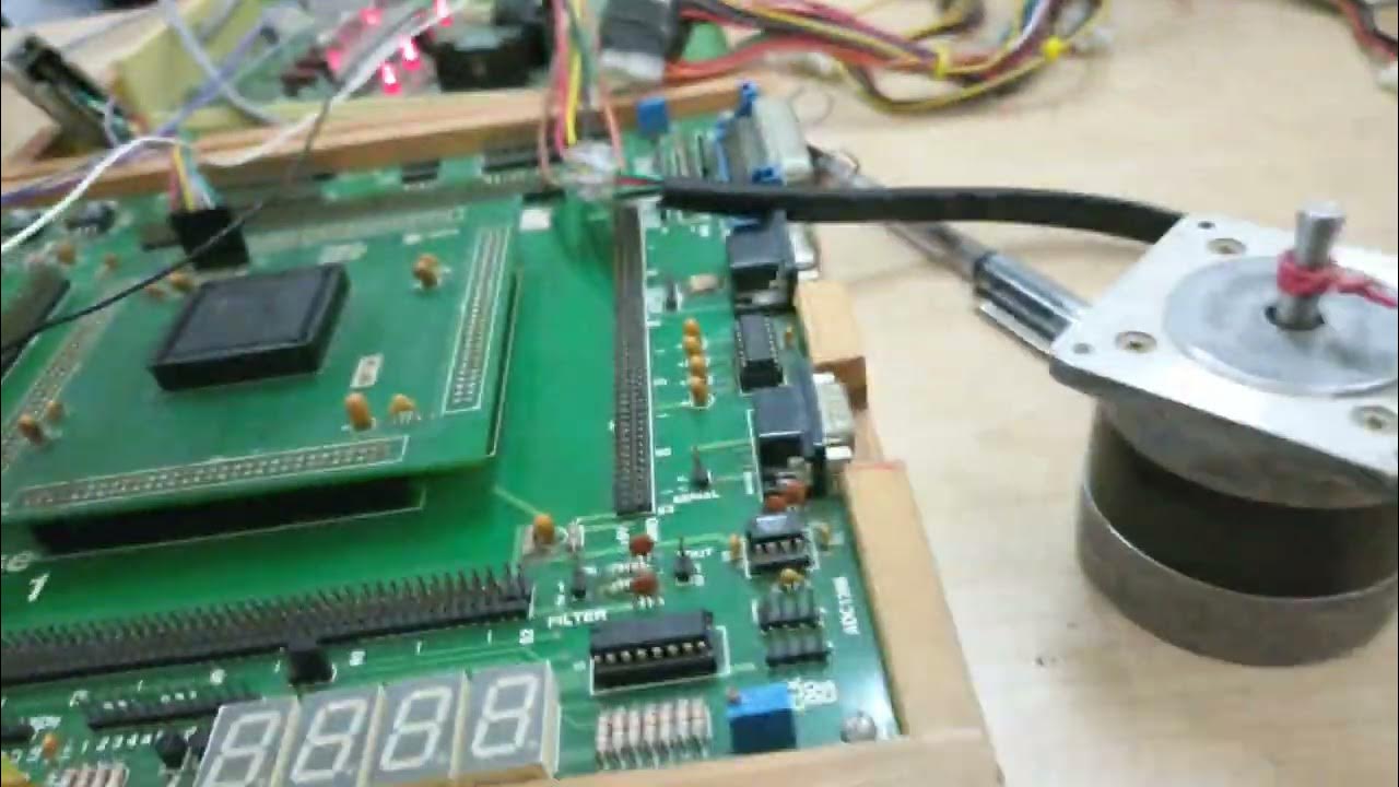 verilog hdl stepper motor experiment - YouTube