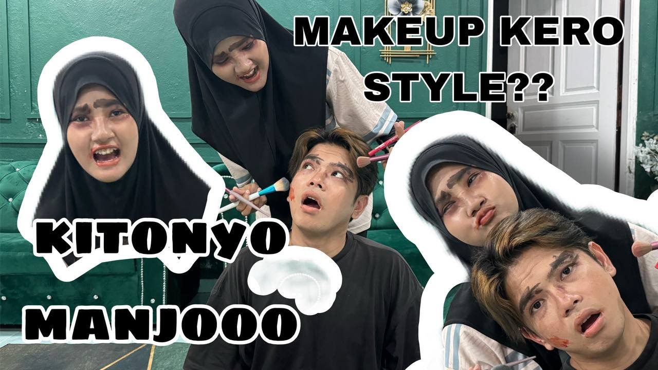 CHALLANGE MAKEUP, PERGI KEDAI DENGAN MAKEUP KOREA - YouTube