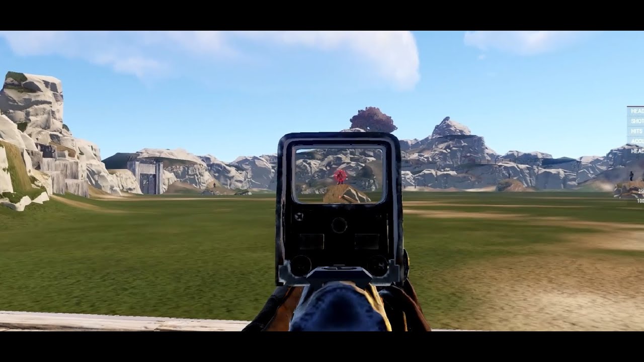 RUST - HOLO AK47 Meta Laser beam - YouTube