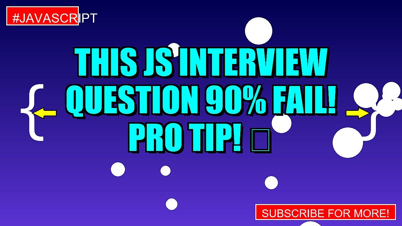 THIS JS Interview Question 90% FAIL! PRO TIP! 🤯 - YouTube