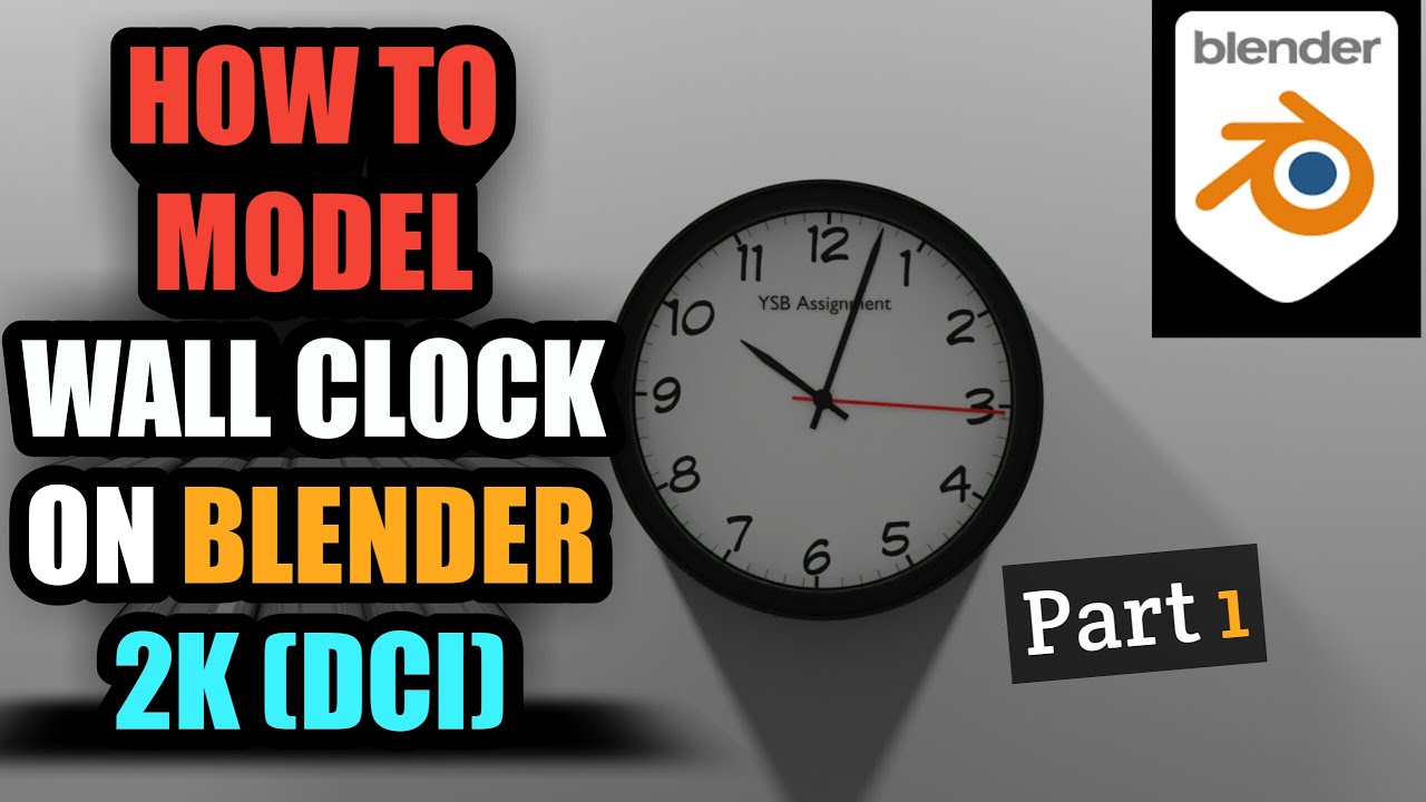 How to model Wall clock on blender 3.1.2 | part 1| Beginner tutorial ...