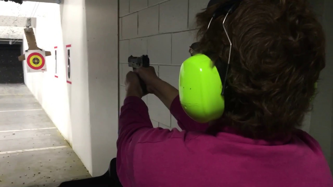 Mom Shoots Gun For The First Time - YouTube