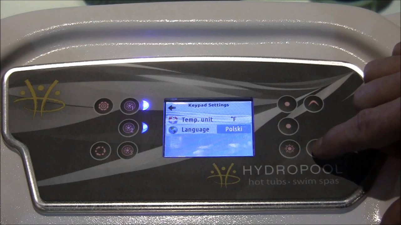 Hydropool SC 2015 Plat Keypad settings - YouTube